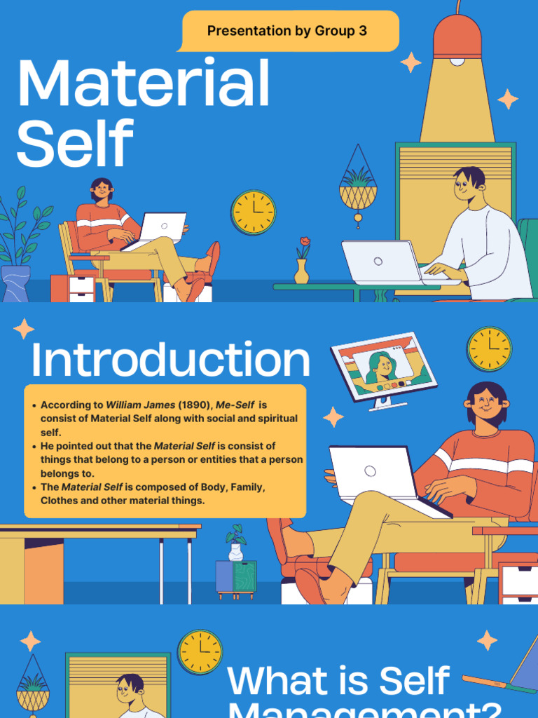 Blue Illustrative Self Management Presentation | PDF | Time Management ...