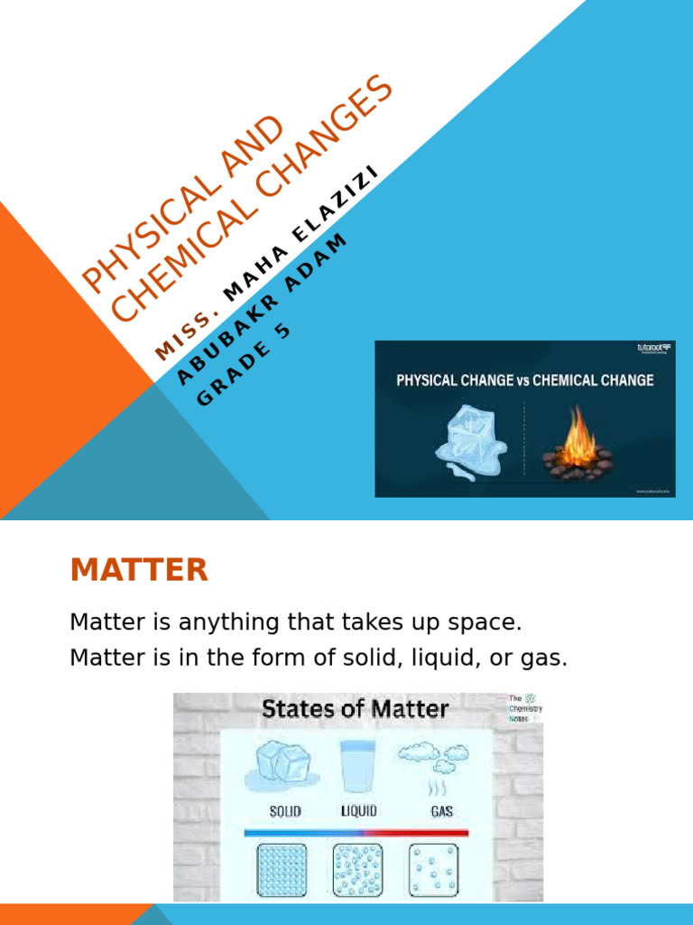 Understanding Physical and Chemical Changes | PDF