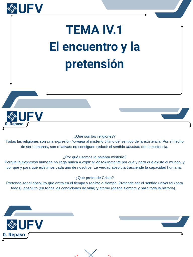 IV.1 El Encuentro y La Pretensión | PDF | Jesús | Existencia