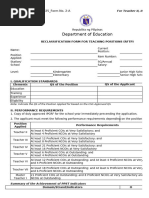 Reclassification Document Checklist | PDF