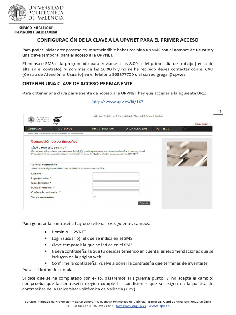 Guia Primeros Pasos Nuevo Empleado | PDF | Contraseña