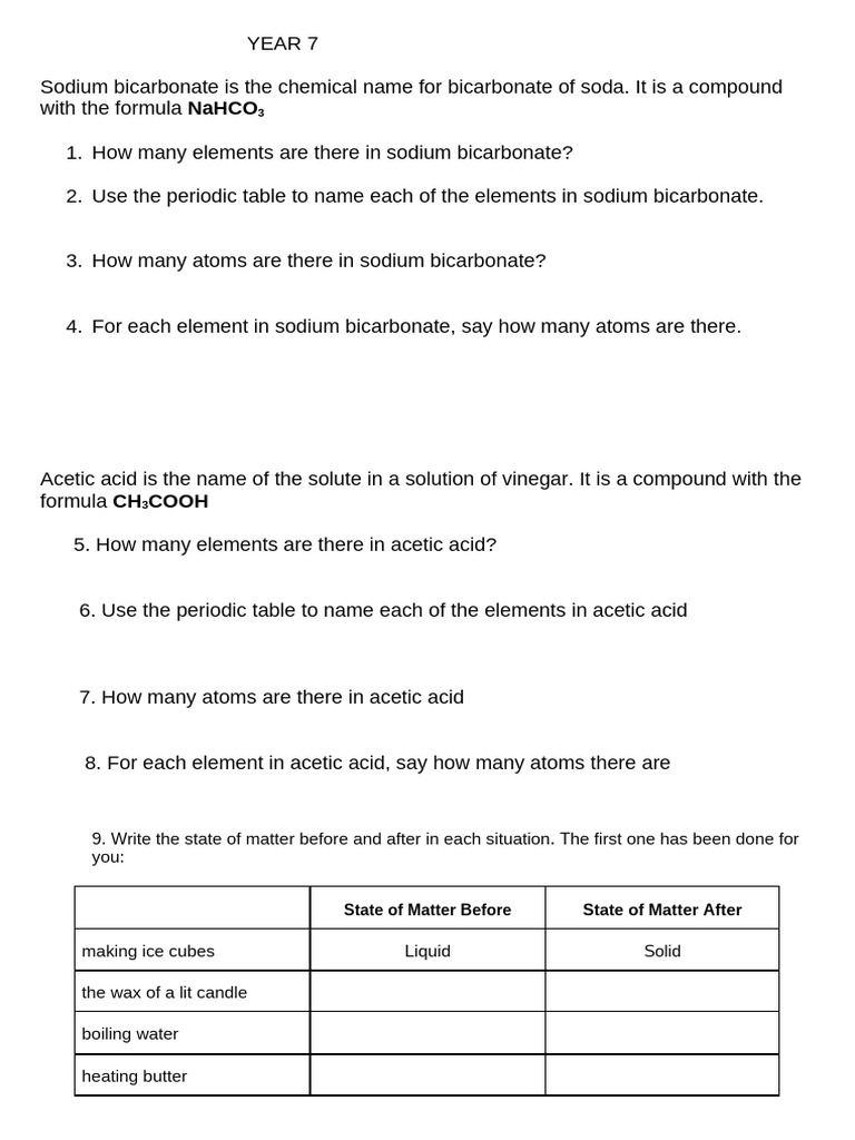 Year 7 Assesment | PDF