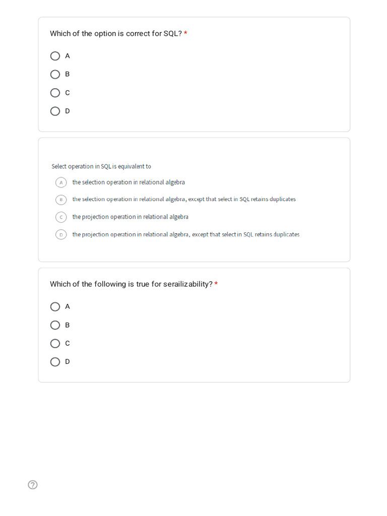 Database Management System Quiz | PDF