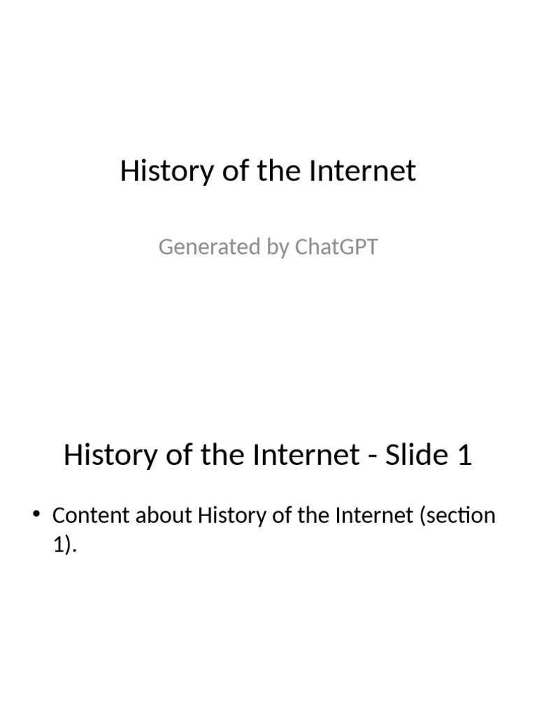 History of The Internet | PDF