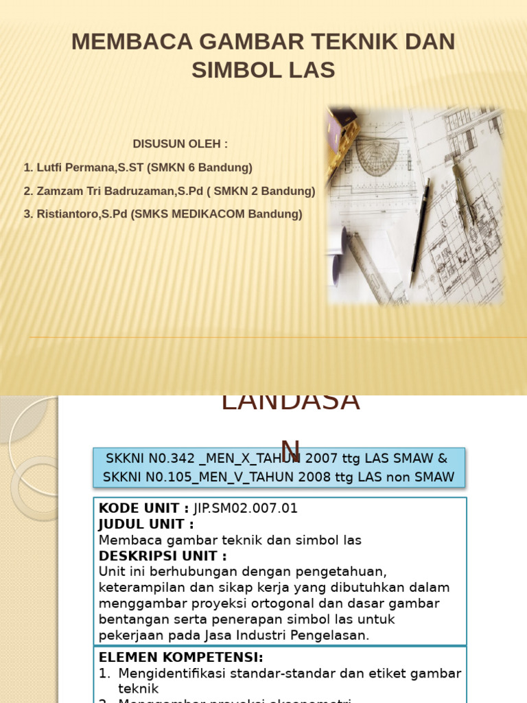 Kelompok 3 Membaca Gambar Teknik Dan Simbol Las .. | PDF