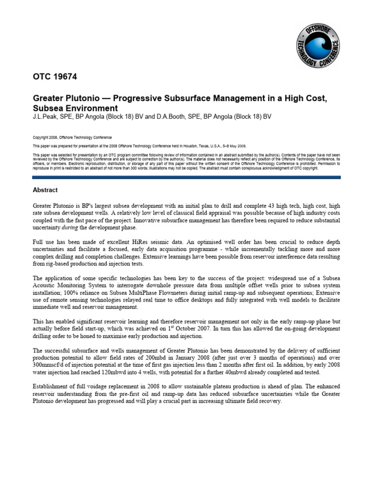 Progressive Subsurface Management | PDF | Petroleum Reservoir