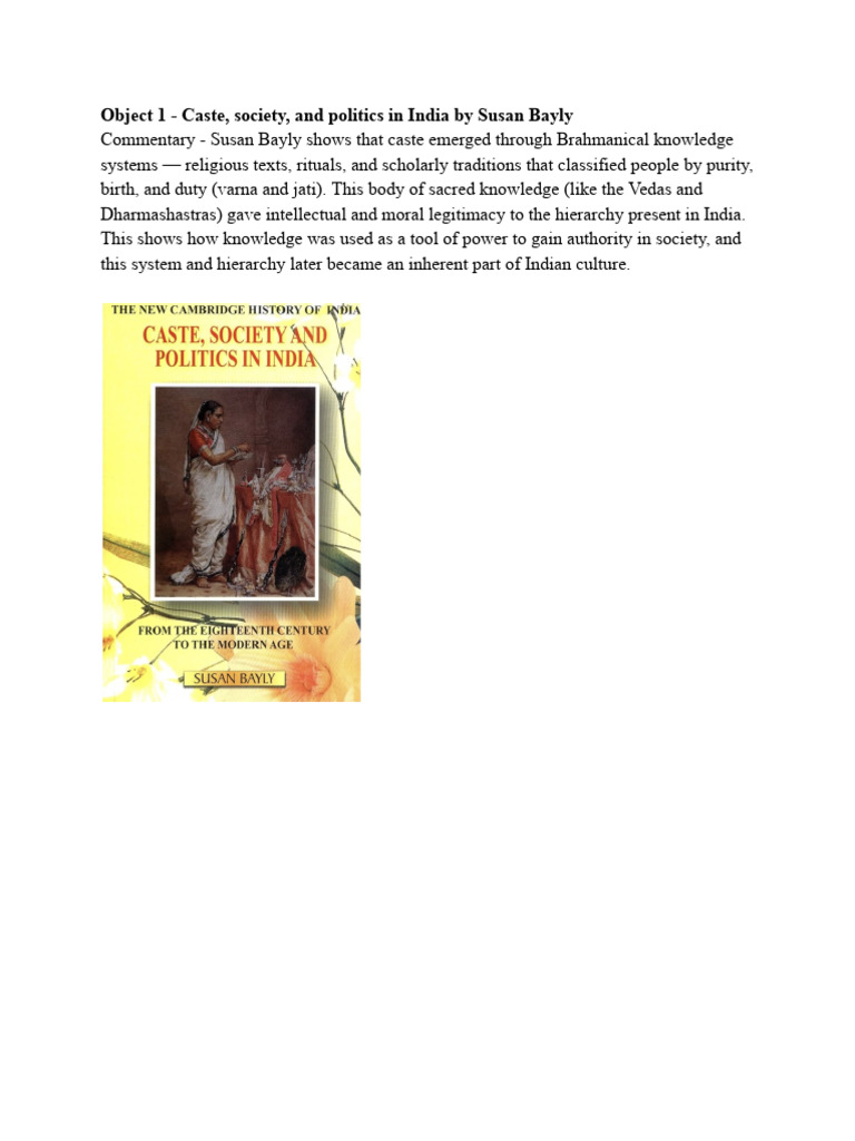 Tok Object 1 | PDF