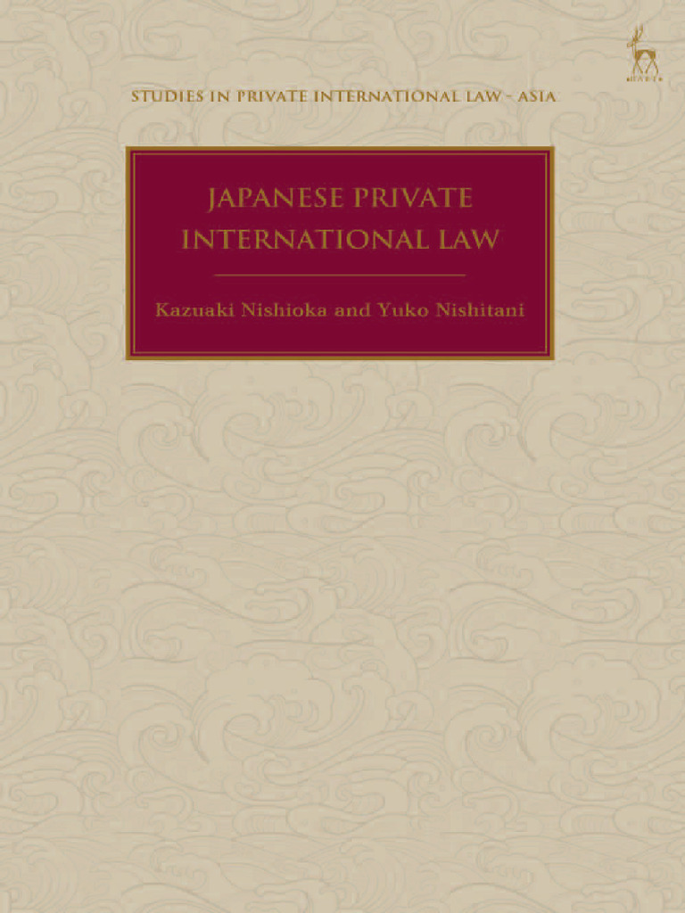 Overview of Japanese Private International Law | PDF | International ...