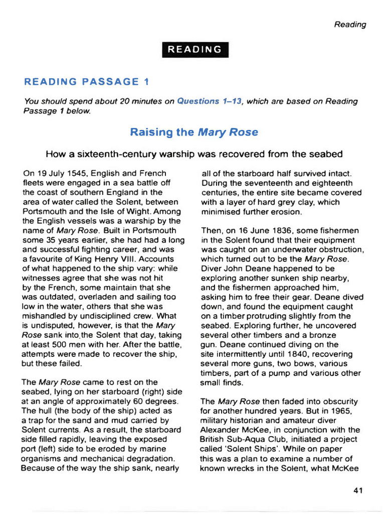 Reading Pass 1 | PDF