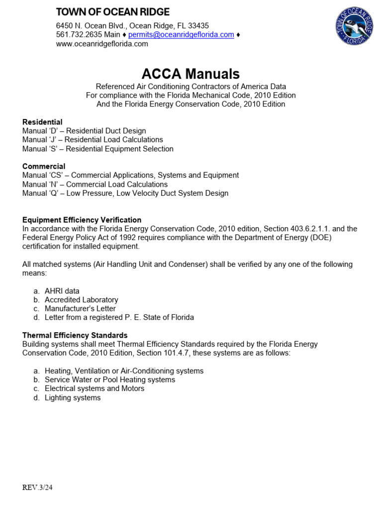 BD 1 ACCA Manual (Wedsite) Rev. 3.24 | PDF