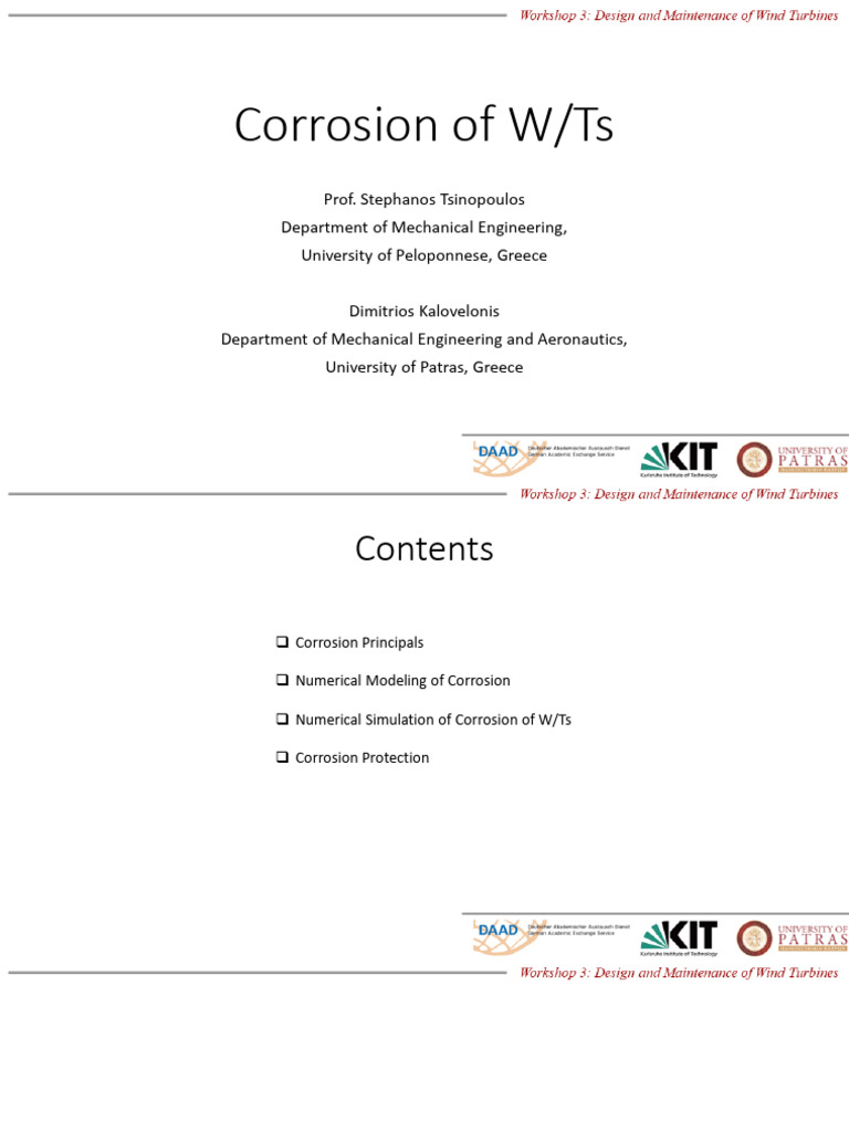 Corrosion Mechanisms in Wind Turbines | PDF | Corrosion | Iron