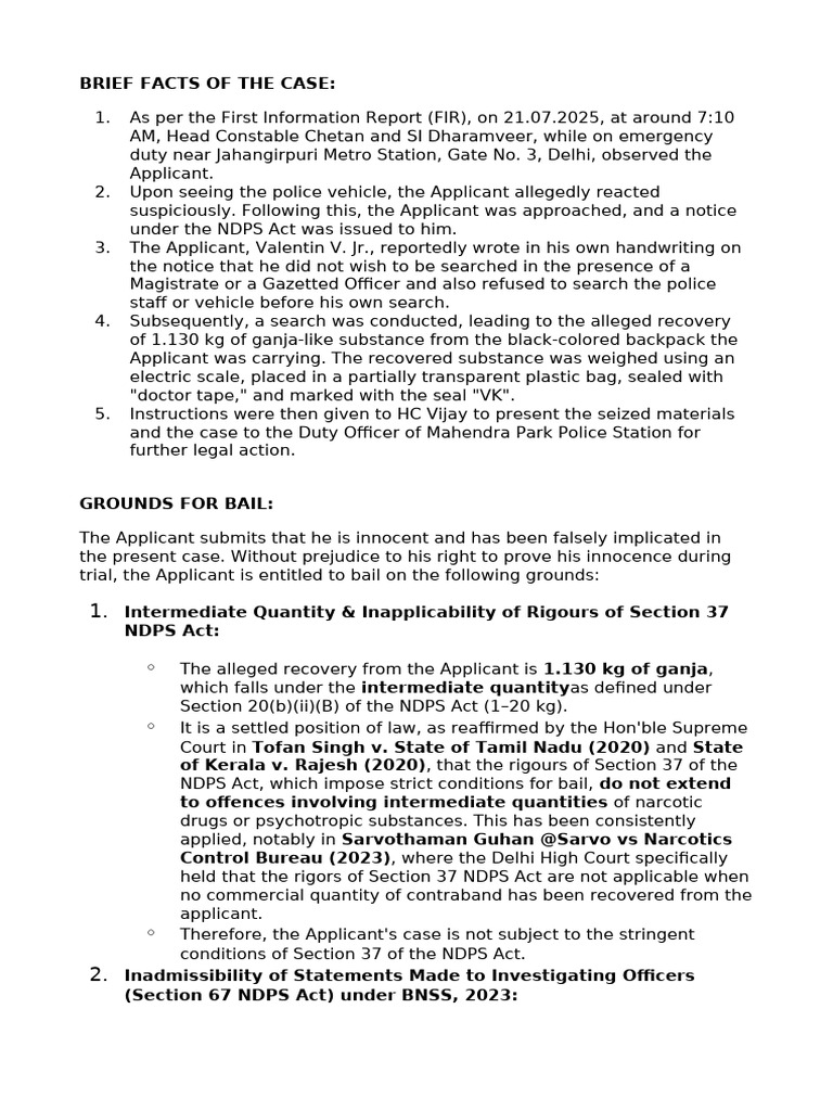 Grounds For Bail | PDF | Justice | Crime & Violence