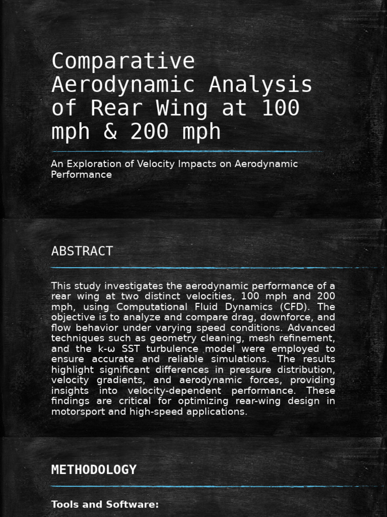Rear Wing | PDF | Computational Fluid Dynamics | Aerodynamics