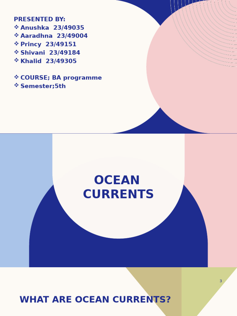 Ocean Currents Presentation (GE) | PDF | Oceans | Atlantic Ocean