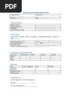Annual Leave Application Form Template | PDF