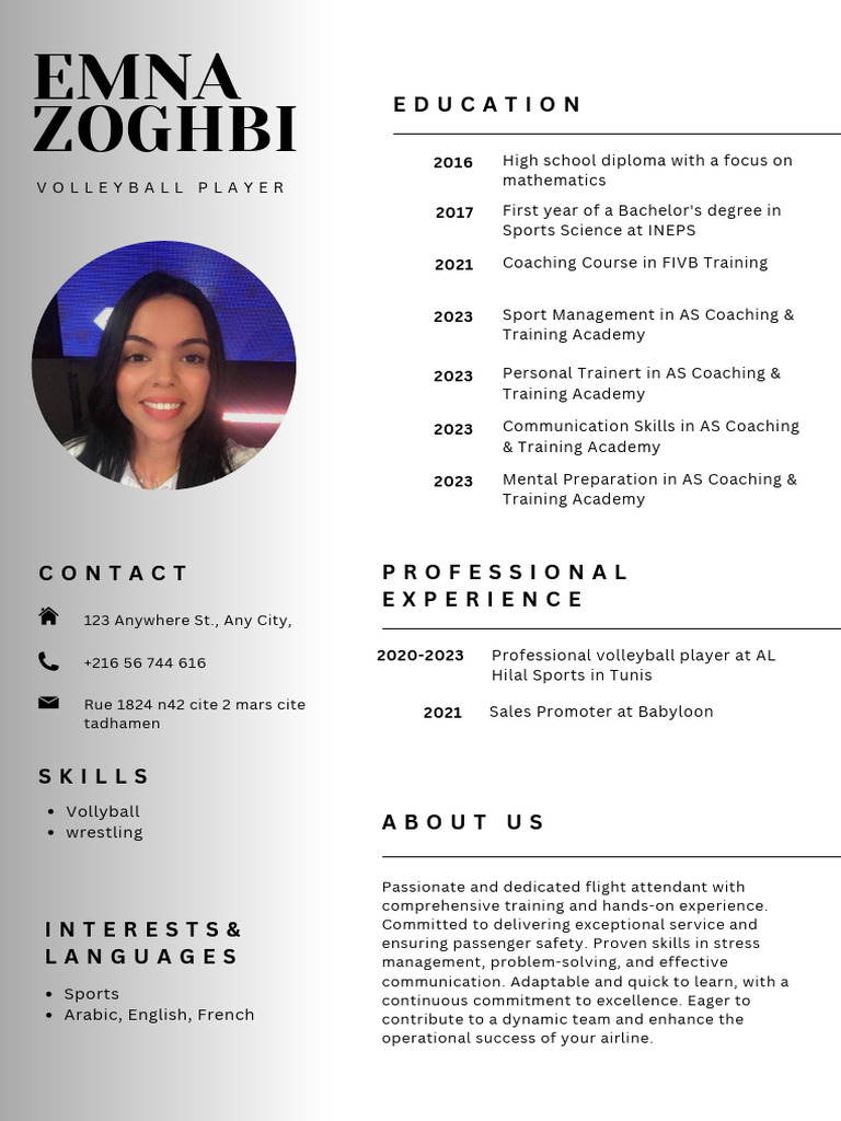 Emna Zoghbi CV | PDF