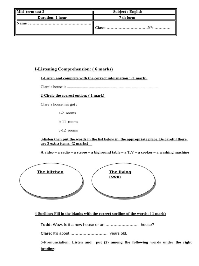 7th Form Term2 | PDF