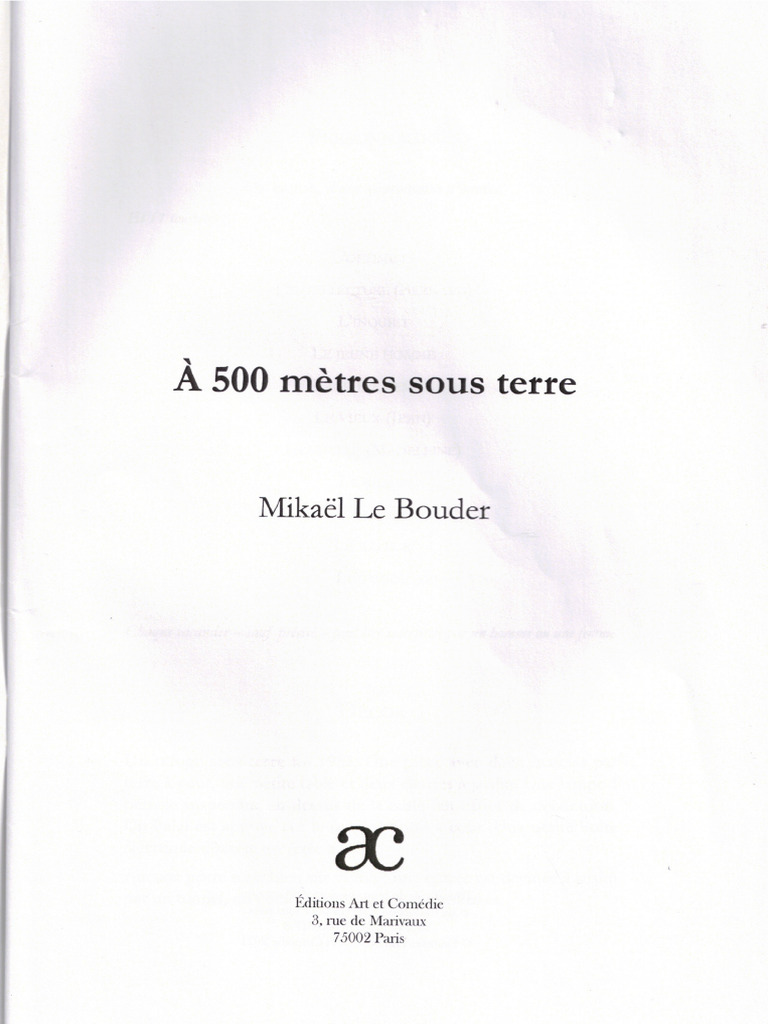 A 500 Metres Sous Terre | PDF