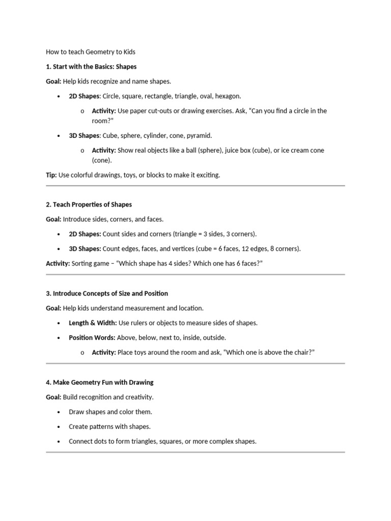 Engaging Geometry Lessons for Kids | PDF | Shape | Rectangle