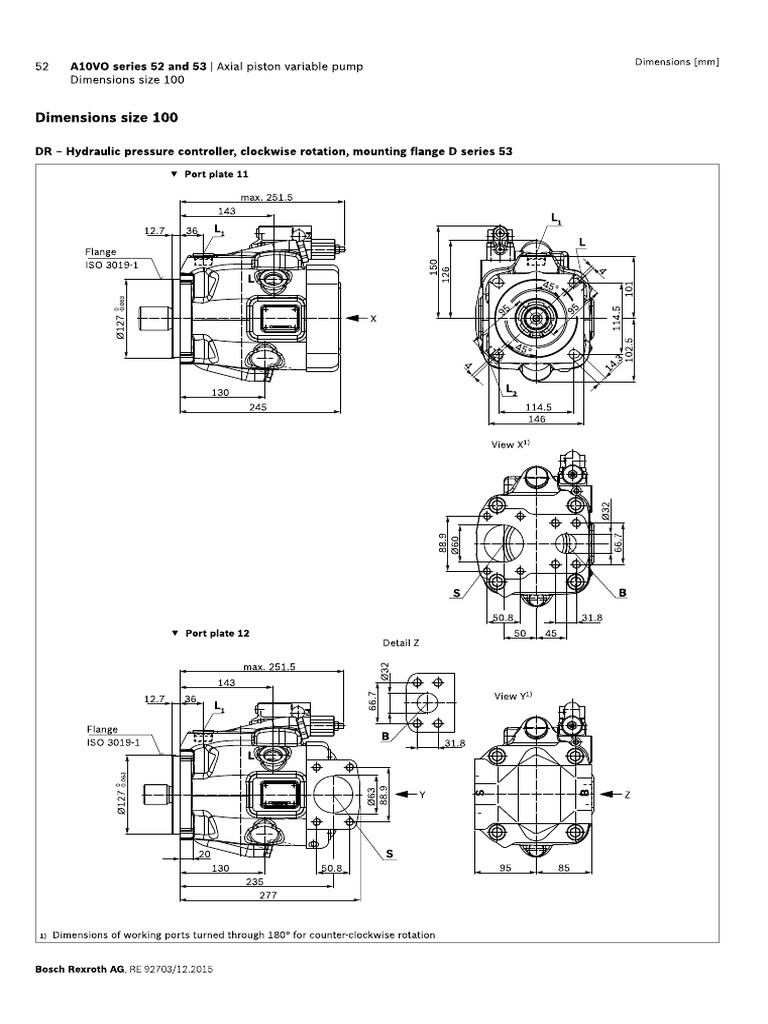 A10VO100 - Vista | PDF