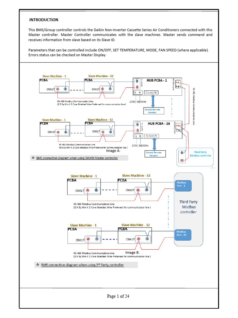 Daikin Hub Controller Setup Guide | PDF | Timer | Menu (Computing)