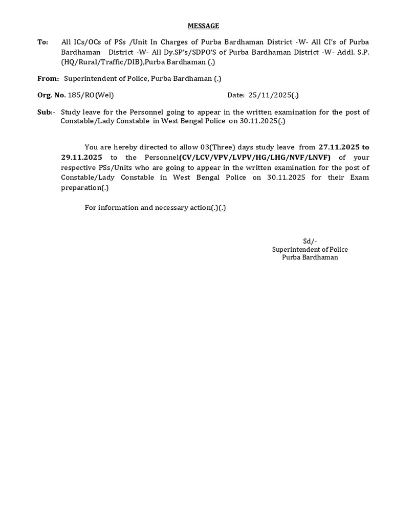 Study Leave - 251125 - 195616 | PDF