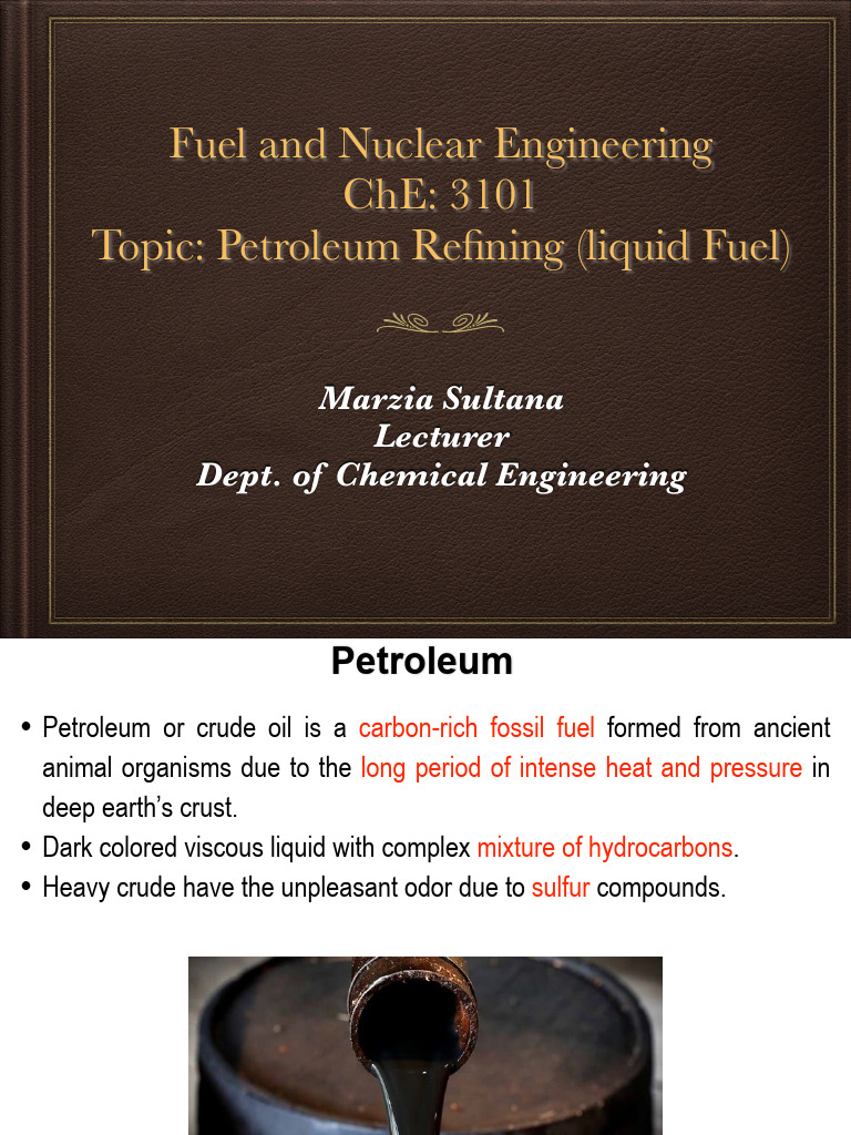 Petroleum Refining | PDF | Petroleum | Hydrocarbons