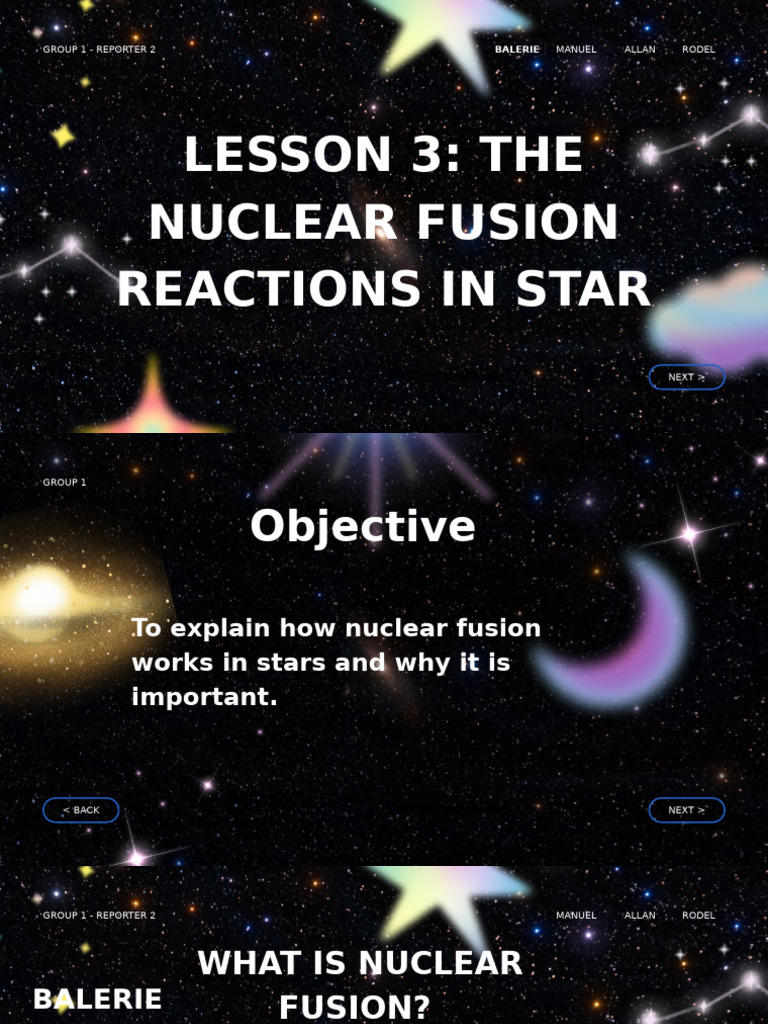 Group 1 - Reporter 2 Physical Science | PDF | Nuclear Fusion | Stars