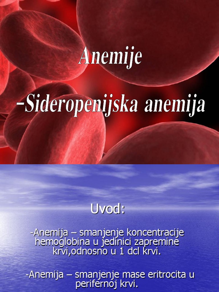 Sideropenijska Anemija | PDF