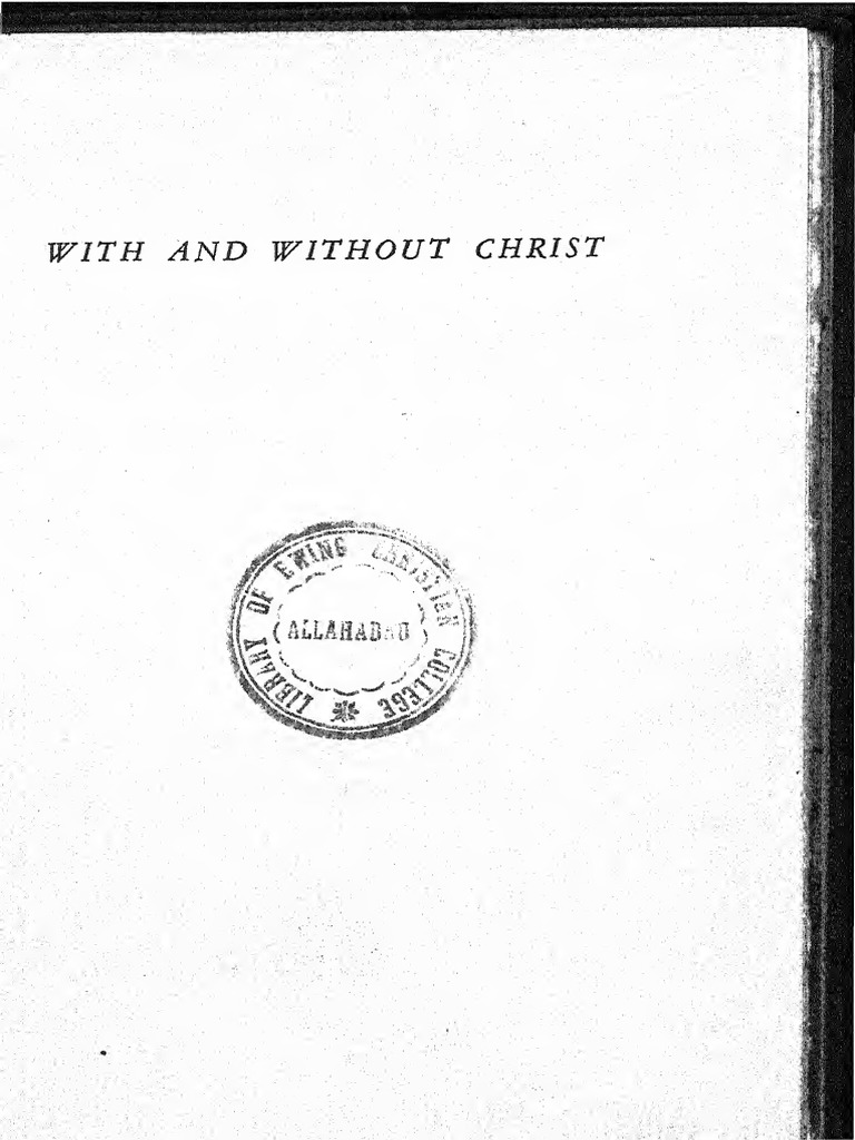 With and Without Christ Text | PDF | Jesus | Salvation