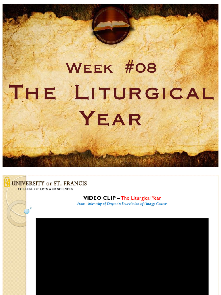 Understanding the Liturgical Year | PDF | Liturgical Year | Eastertide
