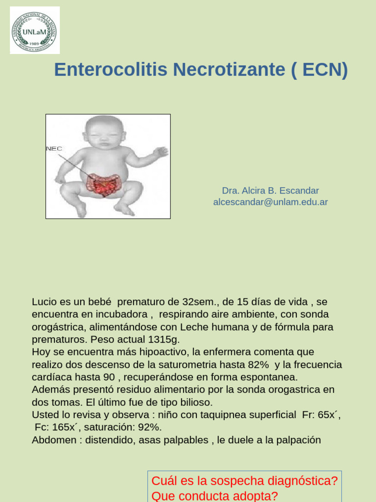 Enterocolitis Necrotizante en Neonatos | PDF | Parto prematuro | Diarrea