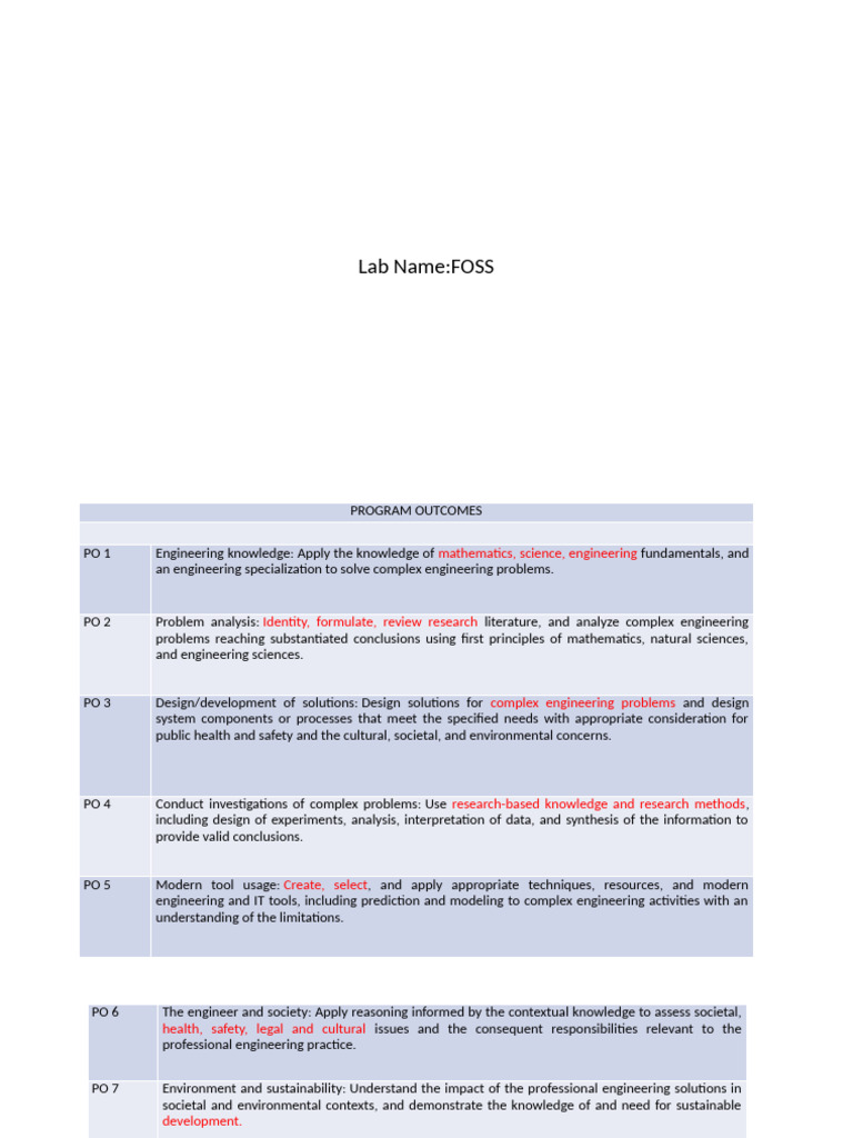 Foss PPT (Week-1 To Week-10) | PDF | Filename | Engineering