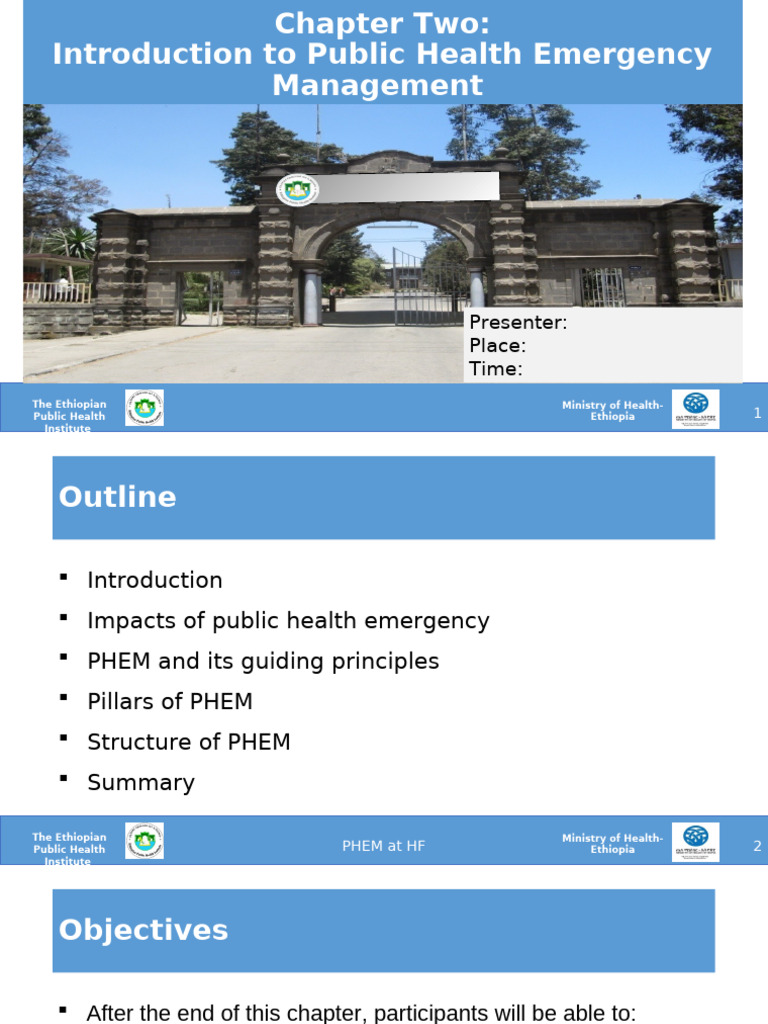 Chapter 2_ Introduction to PHEM_Final | PDF | Public Health | Ethiopia