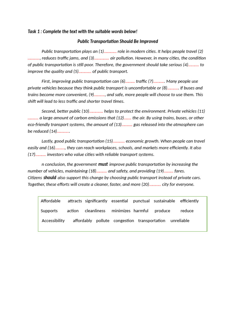 Task 1 Hortatory Text | PDF