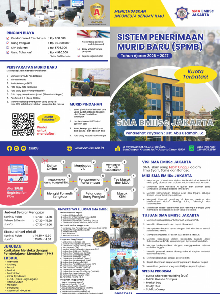 Brosur SPMB Sma | PDF