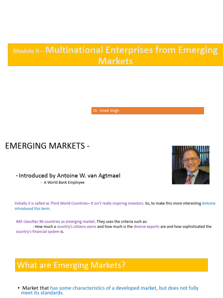 Emerging Markets: Growth and Strategies | PDF | Economic Growth | Asia