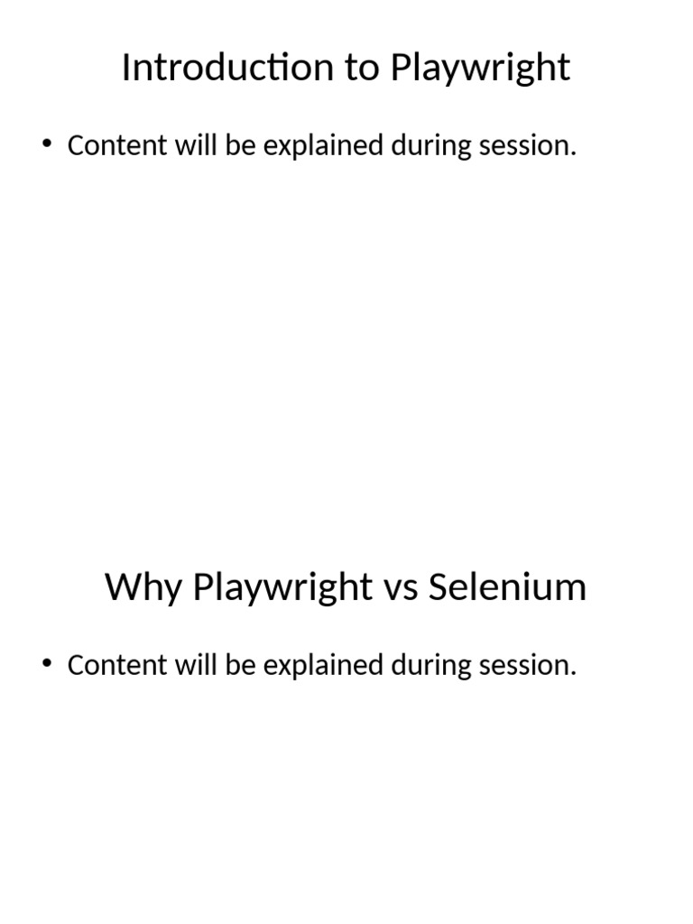 Playwright Full Training 50Slides | PDF | Software Development ...