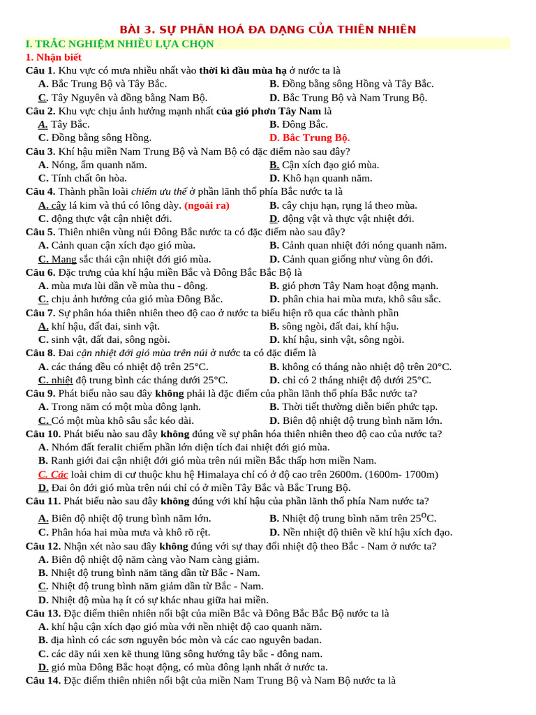 2025-2026 - DL12 (b2) - Bai 3 (Dap An) | PDF