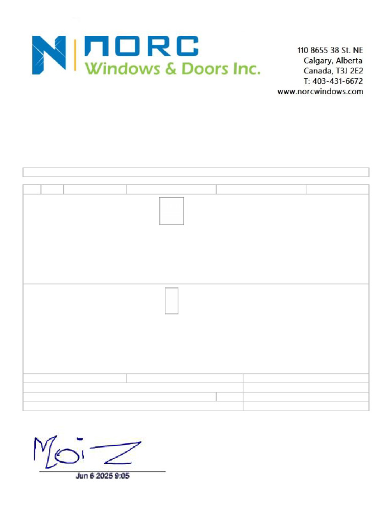 Norc Windows & Doors - 2025-06-06 - 707.70 | PDF | Materials ...