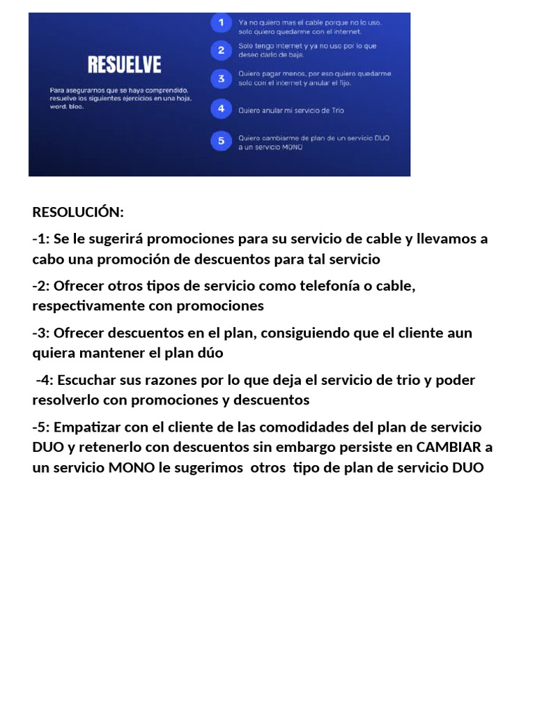 Promociones para Retener Clientes de Cable | PDF