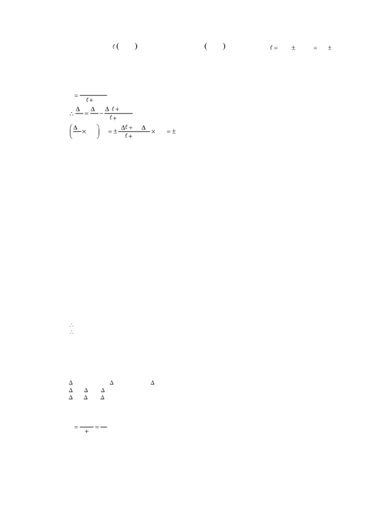 Measurement Errors in Physics Experiments | PDF | Quantity | Physical ...