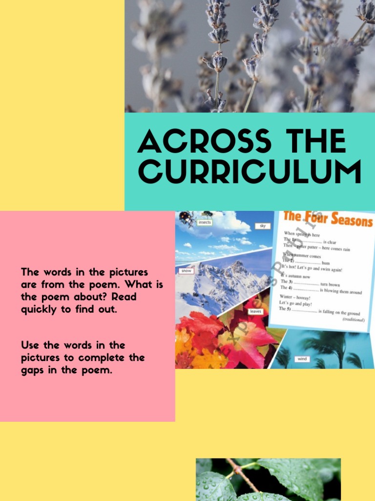 Across The Curriculum | PDF