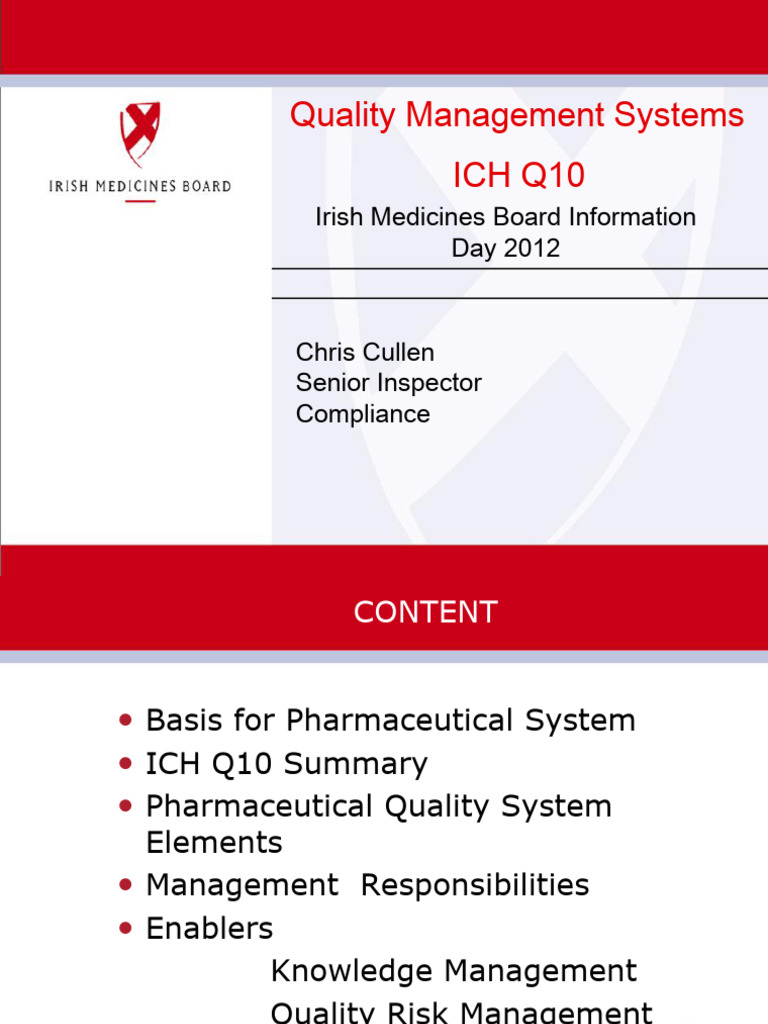 2 Ich q10 Quality Management Considerations | PDF | Quality Management ...