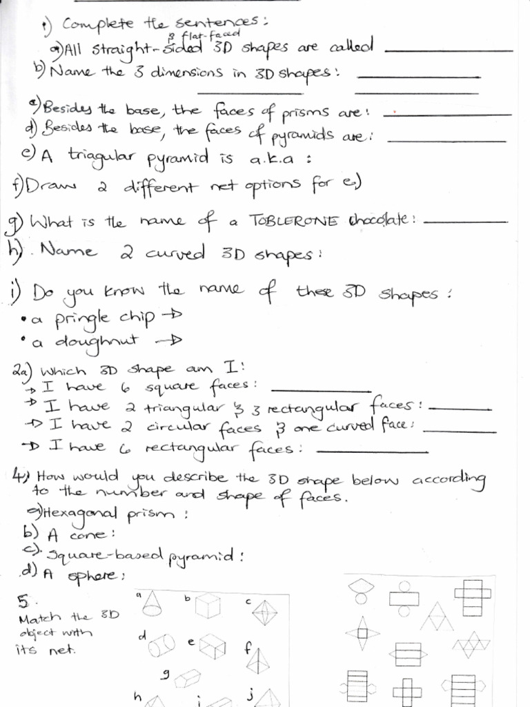 My Own 3D Shapes | PDF