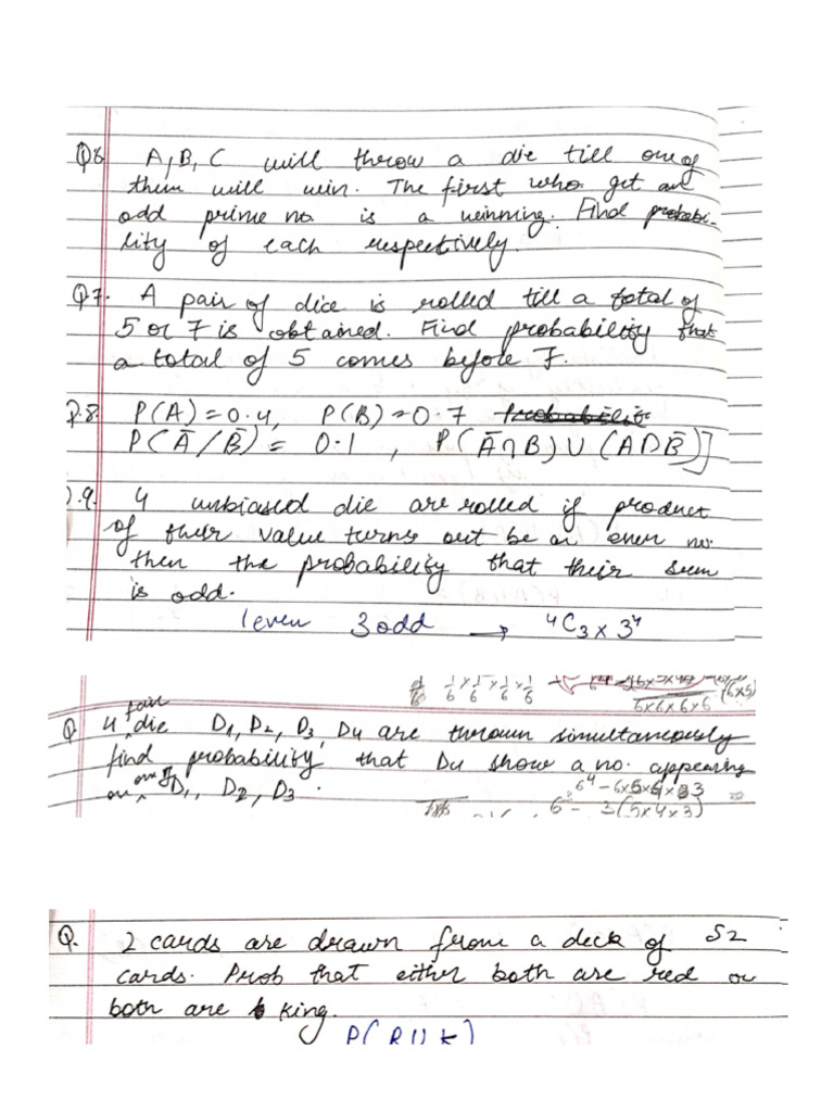 Probability Class 12 | PDF
