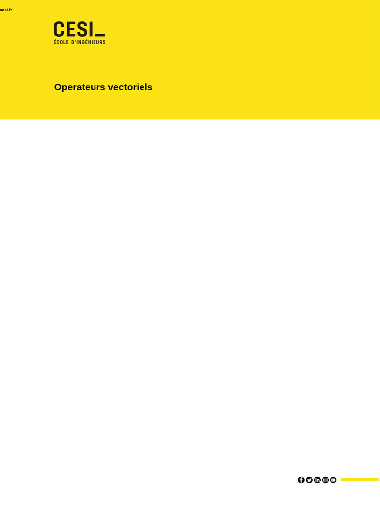 Opérateurs Vectoriels en Mathématiques | PDF | Champ (physique ...