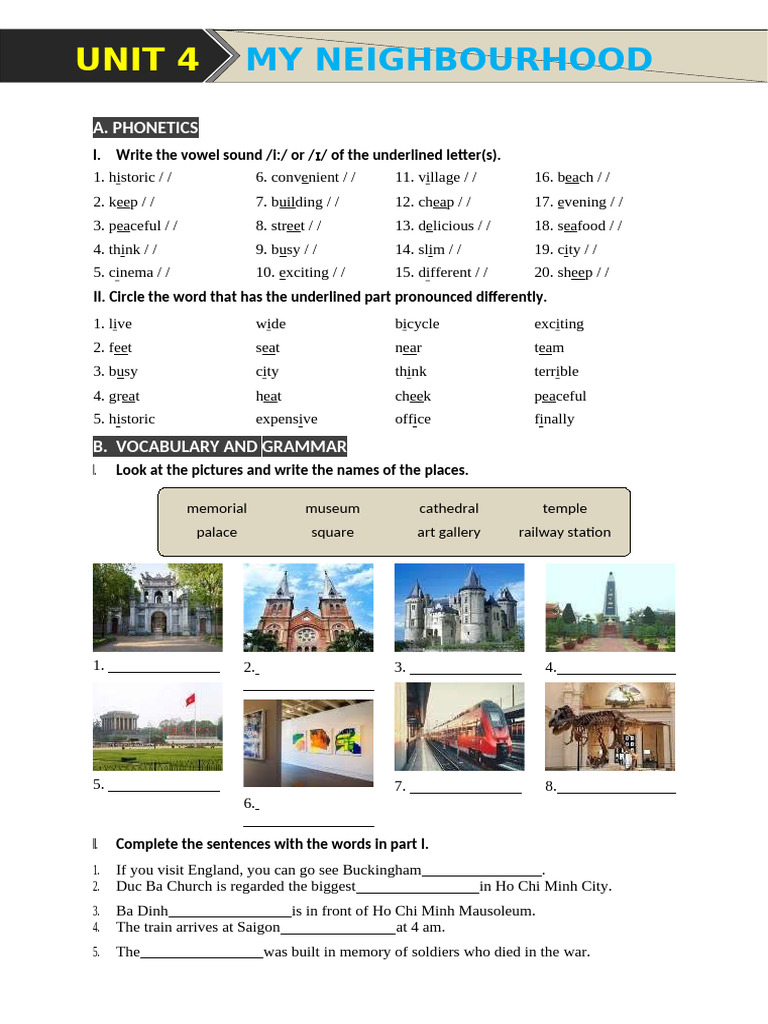 Phonetics and Vocabulary in My Neighbourhood | PDF | Vietnam | Ho Chi ...