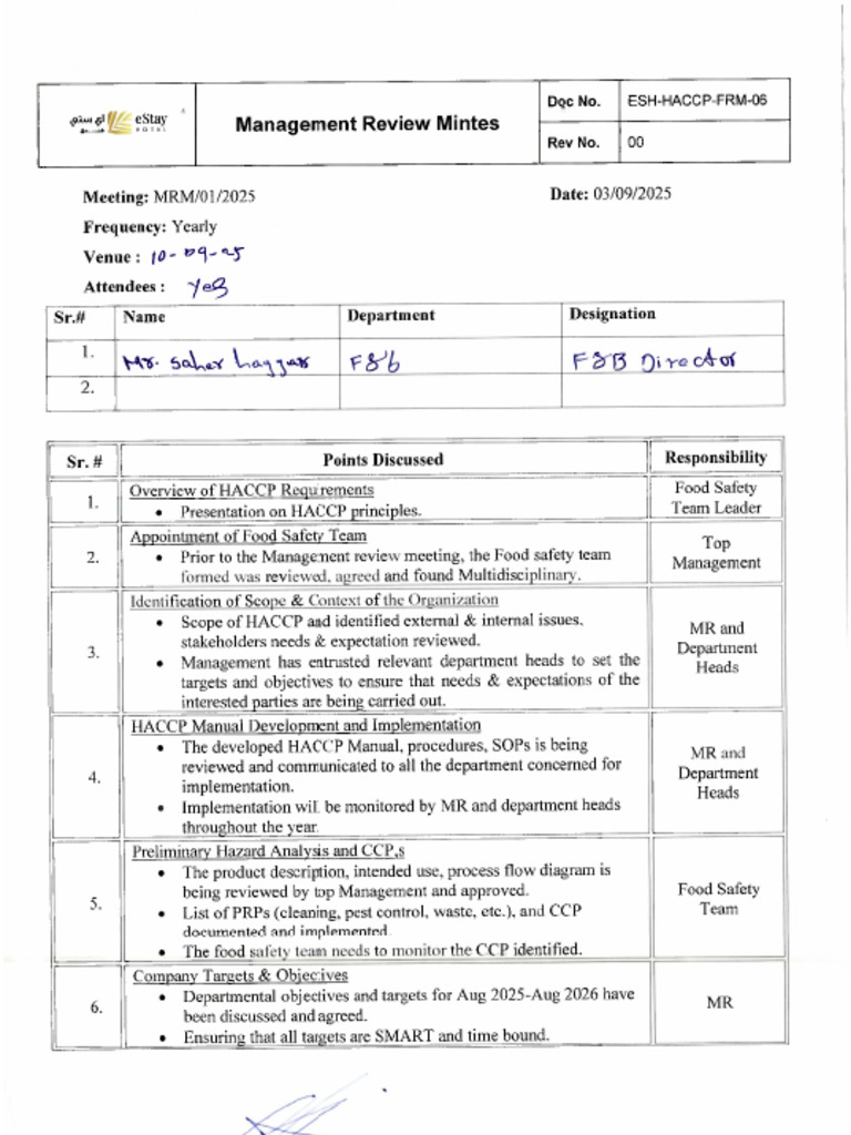 Management Review Meeting | PDF