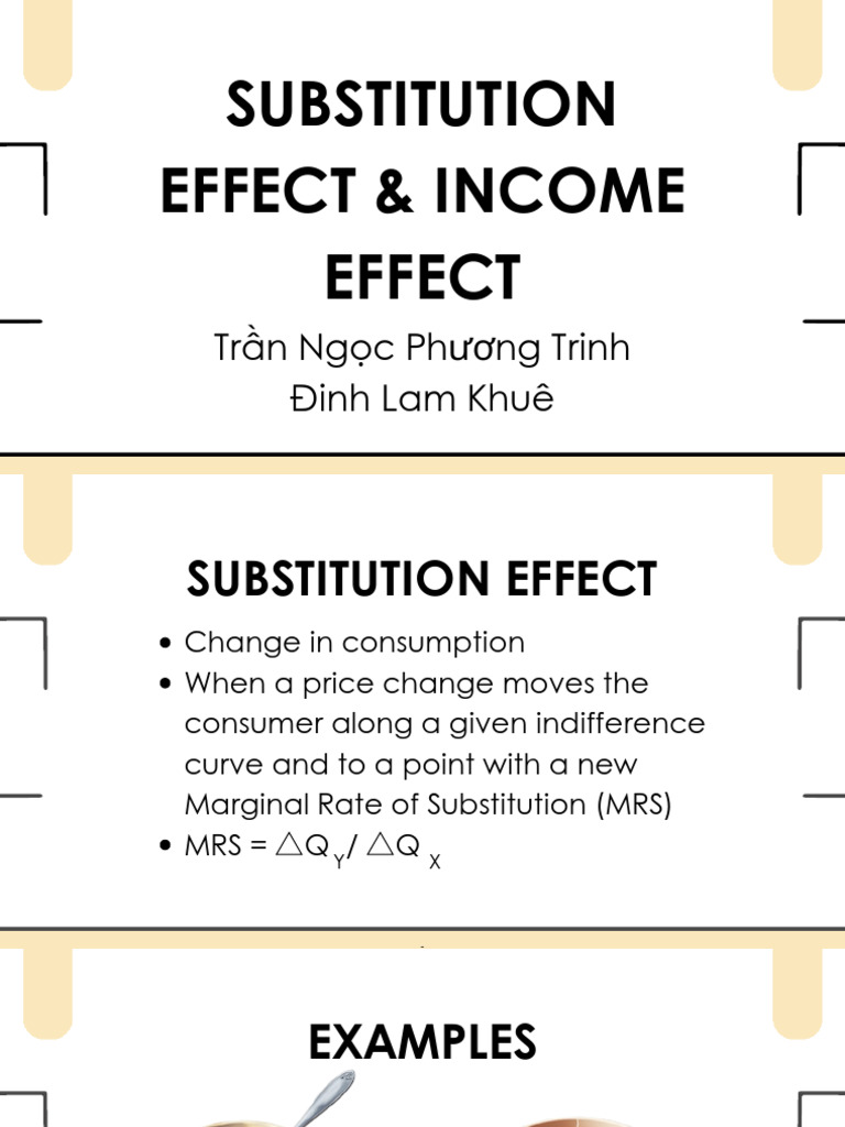 Substitution and Income Effects Explained | PDF | Business Economics ...